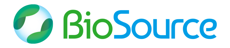 Communication BioSource : logo, documentation commerciale, packaging